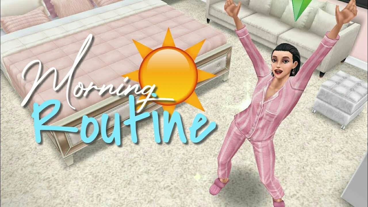 Morning Routine ☕☀ - Sims Freeplay | KimSims - YouTube
