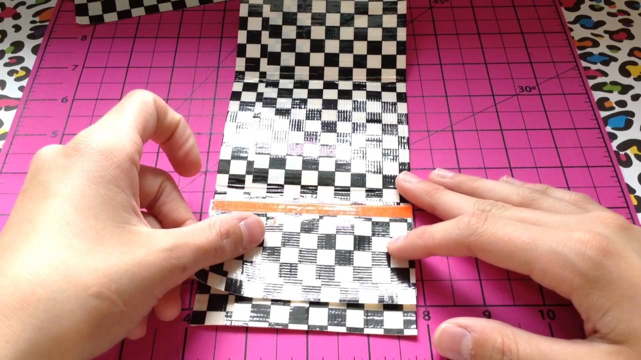 Duct Tape Tri-Fold Wallet Tutorial - YouTube