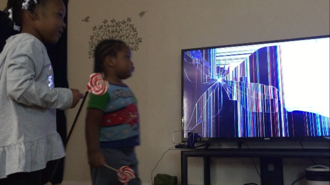 THE KIDS BROKE THE TV - YouTube