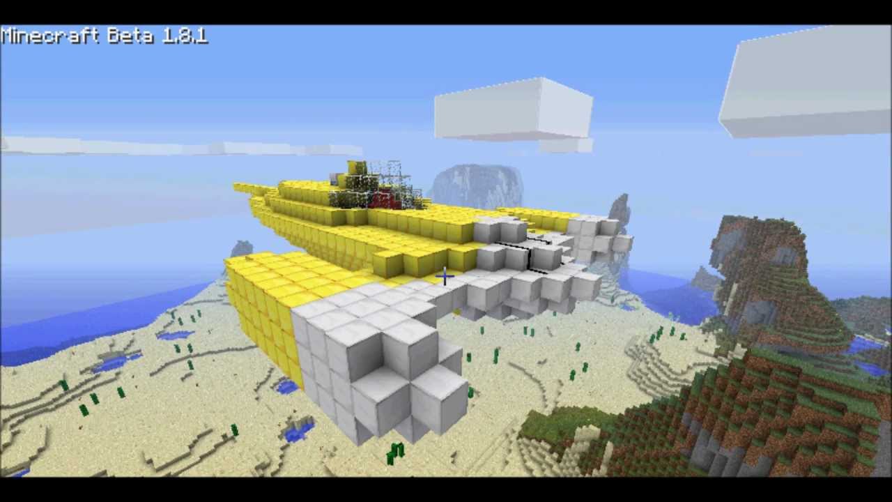 Minecraft: Moviecraft-Star Wars-Naboo Starfighter - YouTube