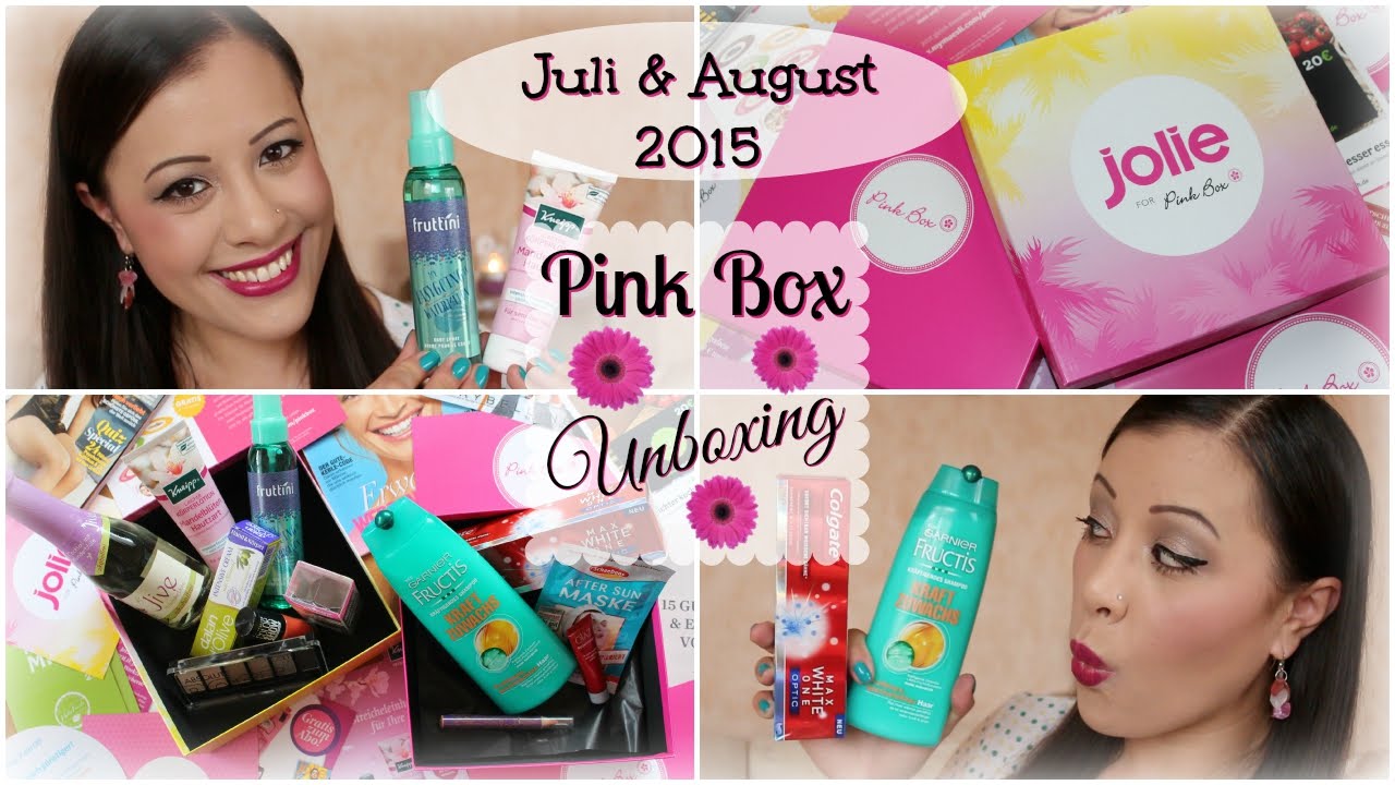 PINK BOX Juli & August 2015 [Unboxing] Kneipp, fruttini, CATRICE ...
