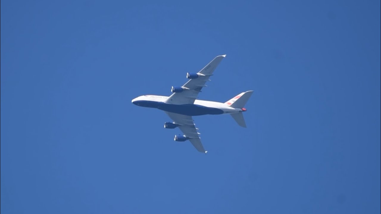 Planespotting from my house Heathrow holding pattern British airways ...