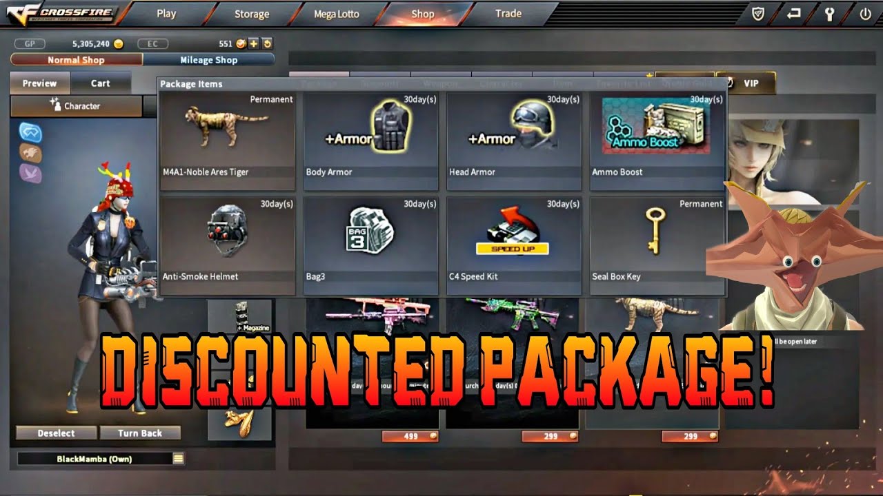 RECOMMENDED PACKAGE for New & Return Users! M4NobleAresTiger |CrossFire ...