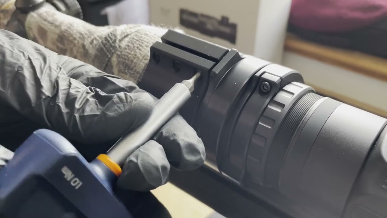 How to mount a Clip on Thermal - InfiRay CH 50 W - Using Bajonett rings ...