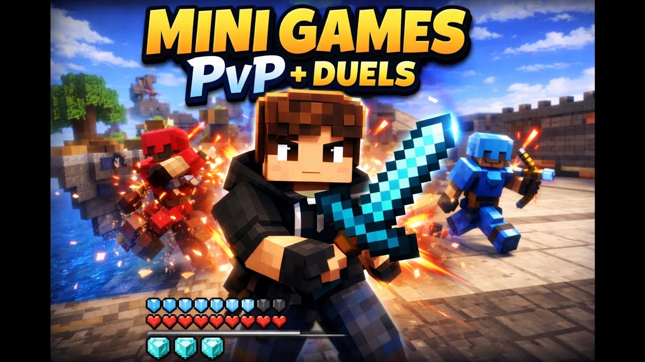 Minecraft Mini games pvp and duels - YouTube