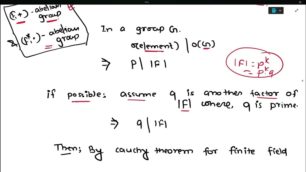 Proof Of Every finite Field has Cardinality P^n | GATE (MA) /CSIR NET/JAM | Linear Algebra | L19 ...