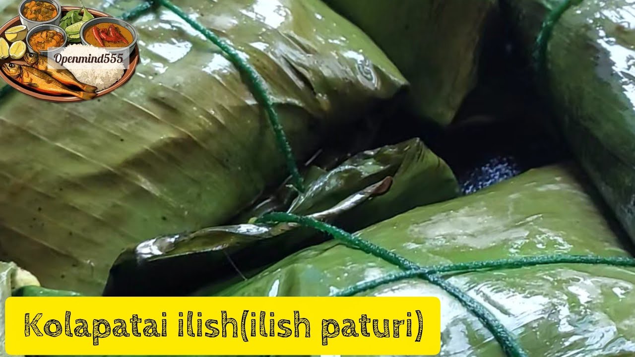 Kola patai mora ilish/ilish paturi /hilsa recipe /Bengali recipe ...