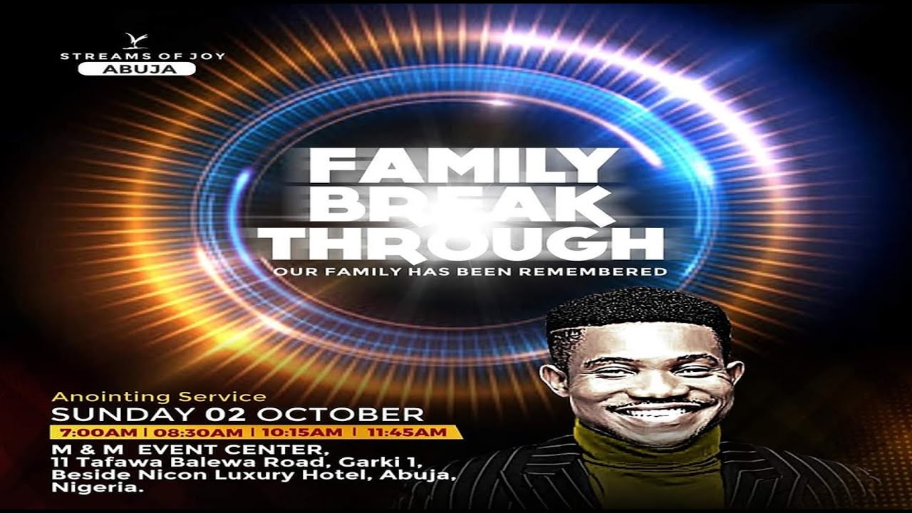 FAMILY BREAKTHROUGH SERVICE || SUNDAY SERVICE || - 2nd October 2022 ...