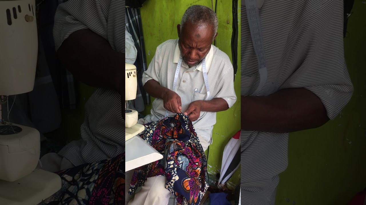 Watch Kitenge's Master Tailor Creating the button holes for a Custom ...