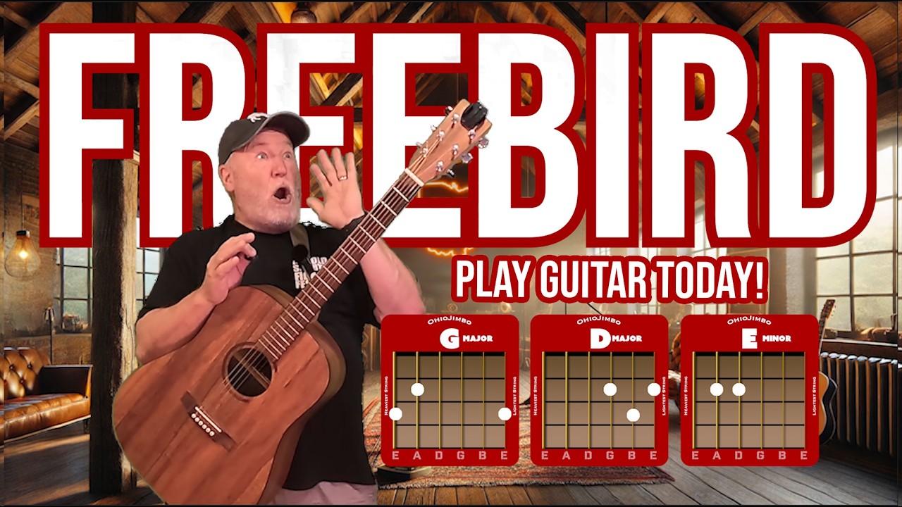 Learn to Play FREEBIRD (The Easy Way!) | Beginner Guitar Lesson with ...