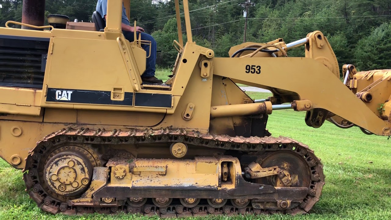 CAT 953 Trackloader - YouTube
