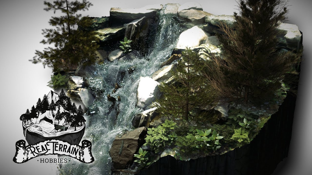 REAL TERRAIN EXTENDED INTRO: Houdini SideFX Waterfall Water Simulation ...