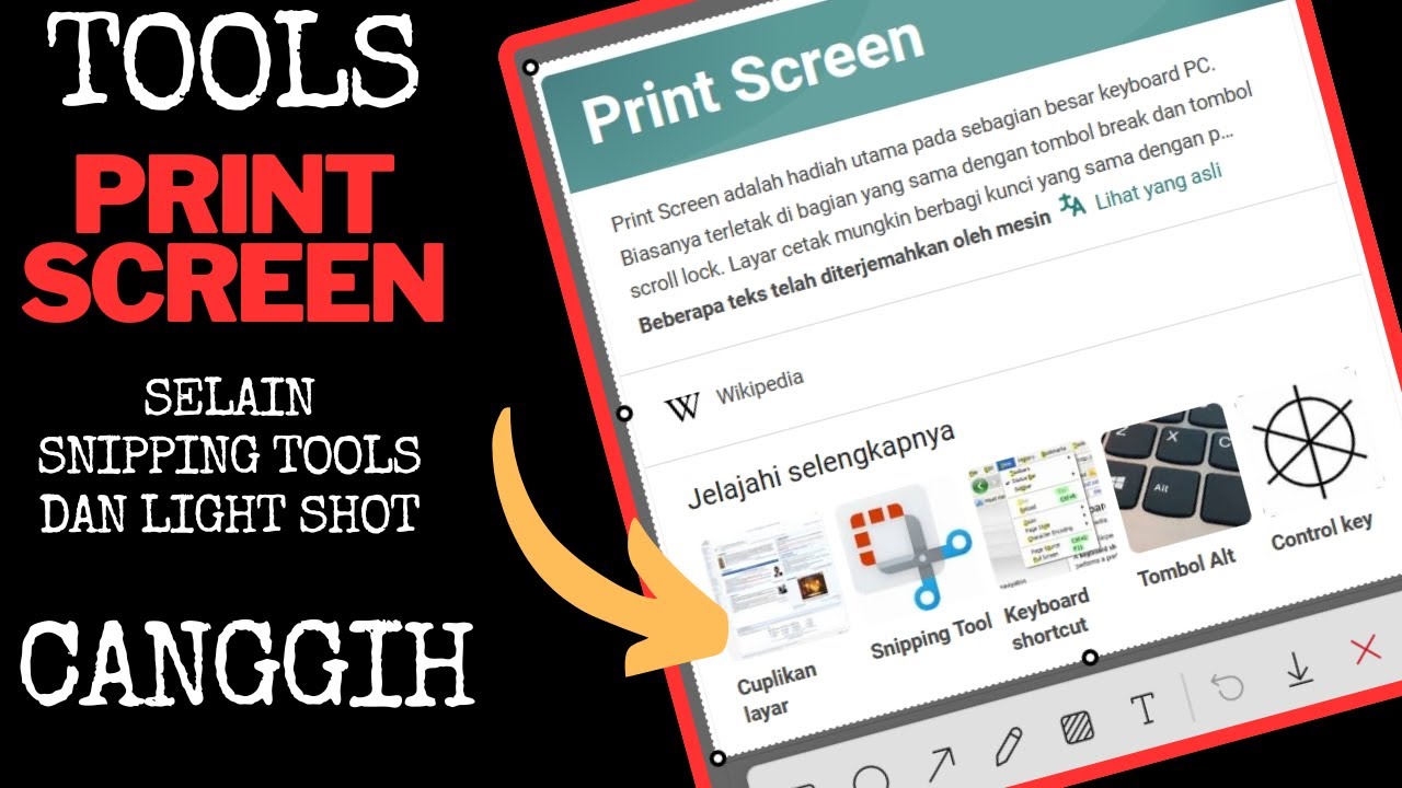 TOOLS PRINT SCREEN SELAIN SNIPPING TOOLS DAN LIGHT SHOT YANG CANGGIH ...