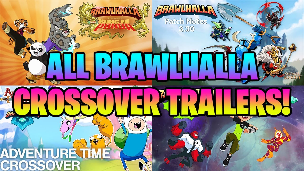 All Brawlhalla Crossover Trailers! Kung Fu Panda, Rayman + More! - YouTube