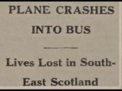 The 1943 Ferny Ness Plane and Bus Crash - A Wartime Disaster - YouTube
