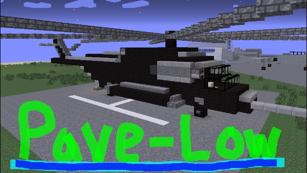 Minecraft Tutorial: Pave-Low Helicopter! - YouTube