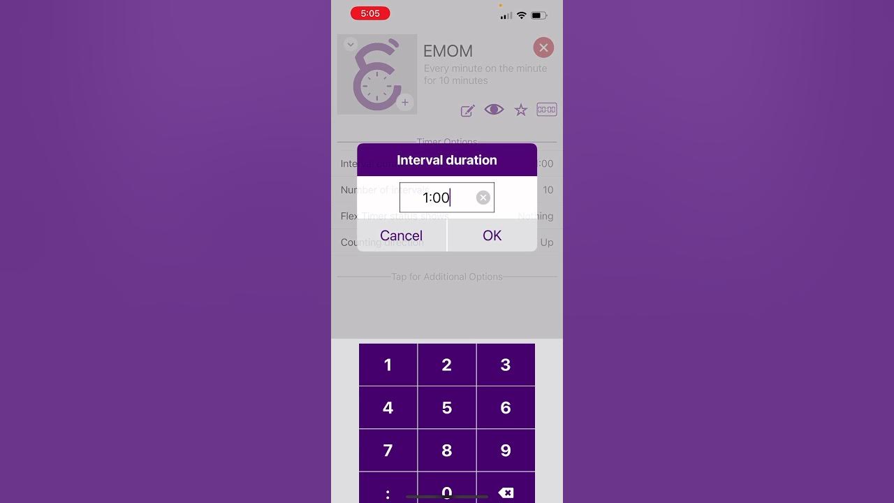 How to create an EMOM timer using Flex Timer - YouTube