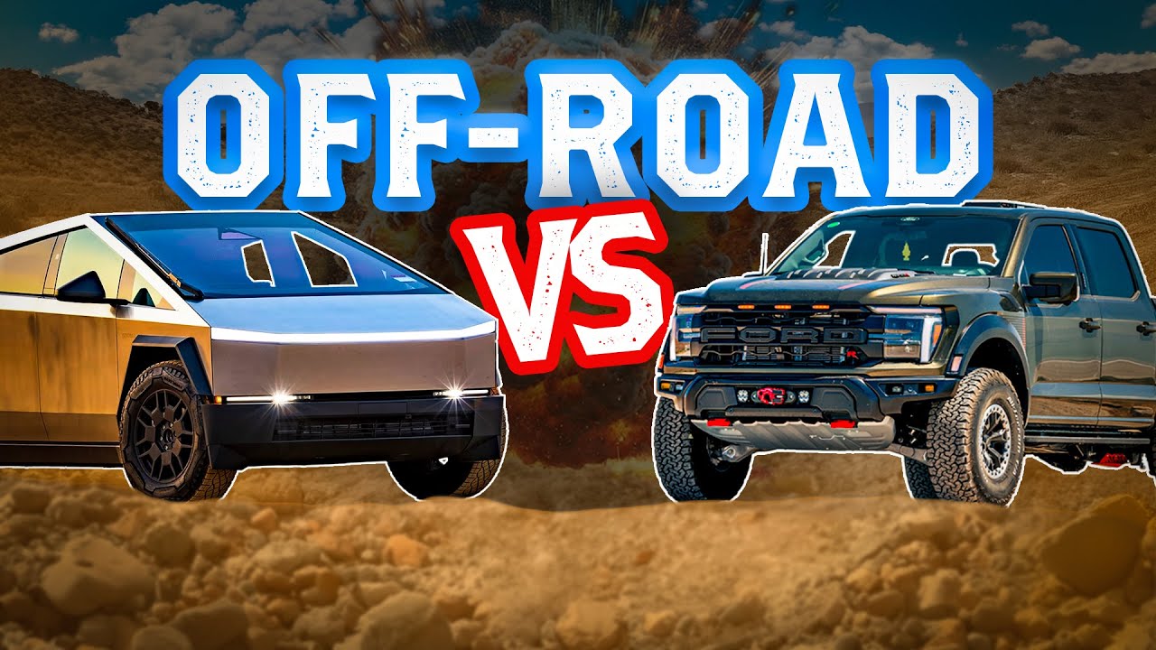 ULTIMATE off-road comparison: Cybertruck vs Raptor R - YouTube