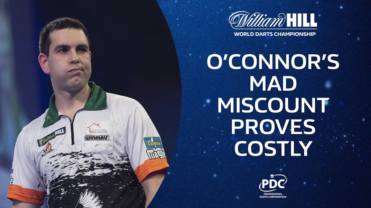 O'Connor's Mad Miscount! | 2019/20 World Darts Championship - YouTube