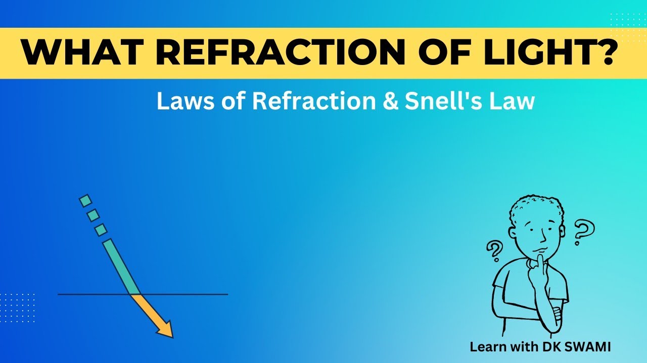 Refraction of Light & Laws of Refraction | #physics #dk_sir_iitian ...