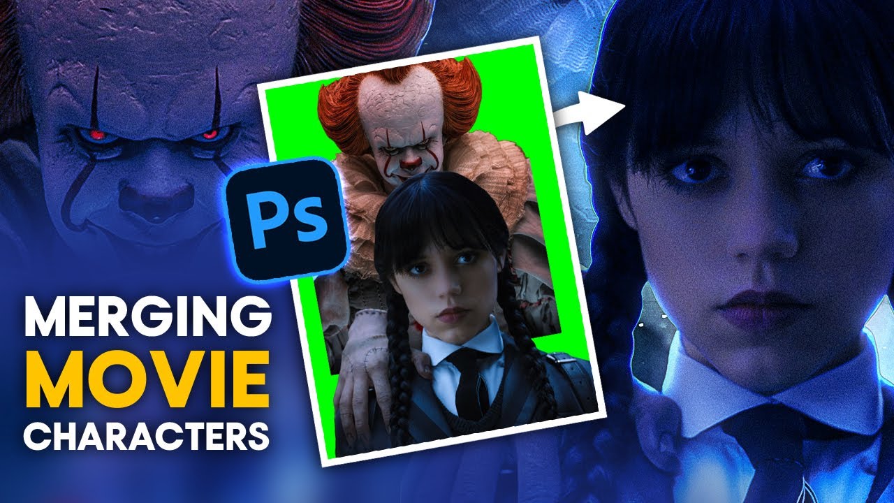 Merging TWO MOVIE CHARACTERS together in Photoshop! - YouTube