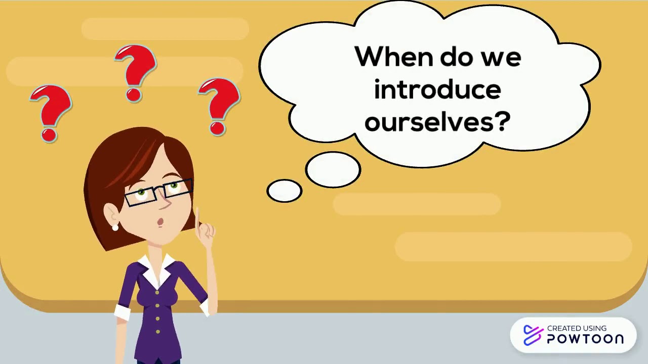 Introducing Oneself - YouTube