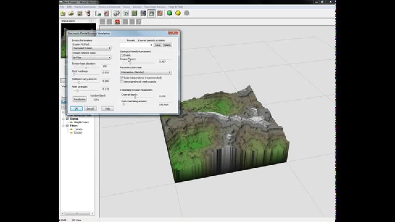 Create a Terrian Height and Splat Map in World Machine - YouTube