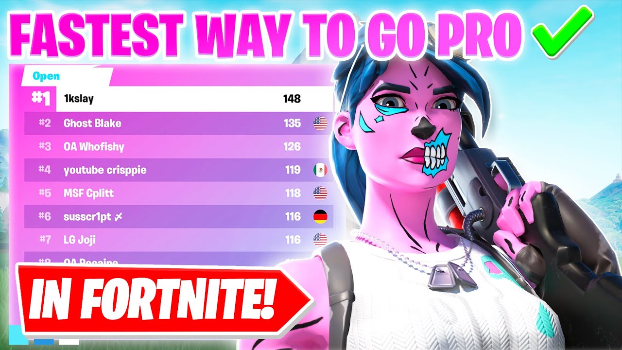 FASTEST WAY TO GO PRO IN FORTNITE ! (2021) - YouTube