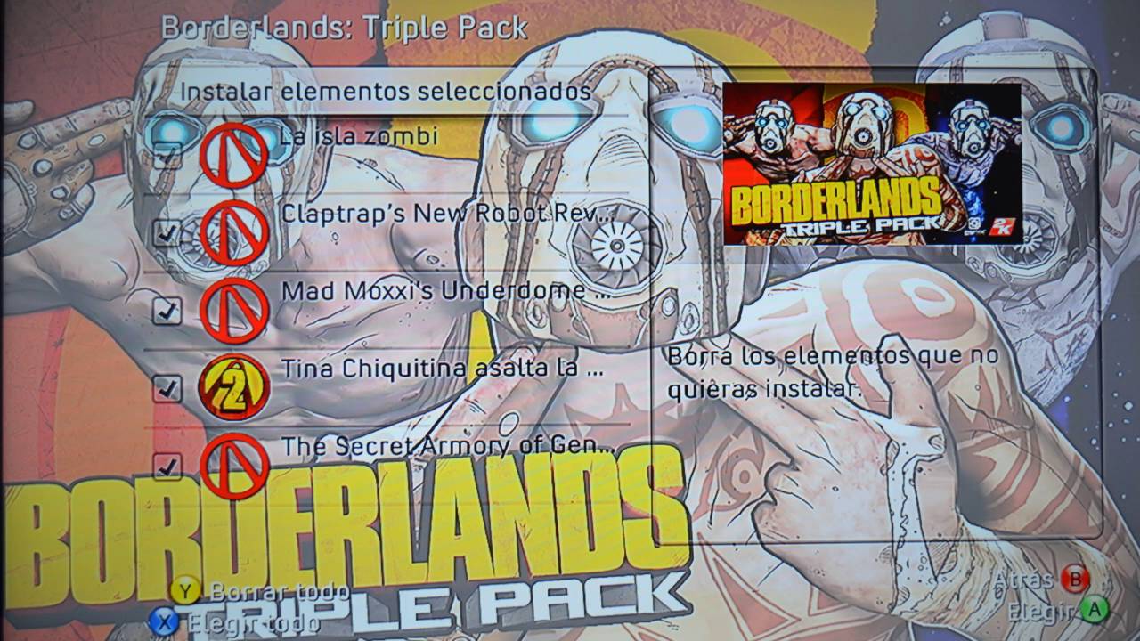 Borderlands triple pack contenido. (Empaque y discos). - YouTube