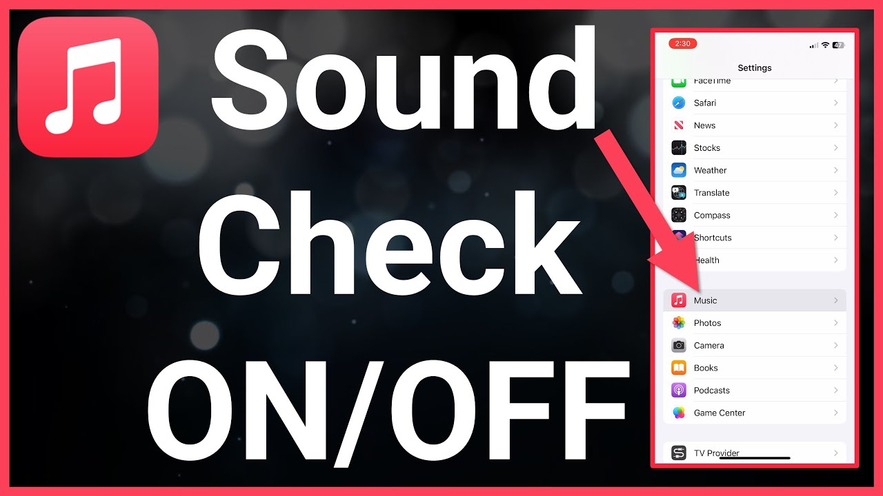 How To Enable Or Disable Apple Music Soundcheck - YouTube