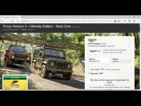 Forza Horizon 3 Ultimate Edition pre-order for $85? | Cheapest way to ...