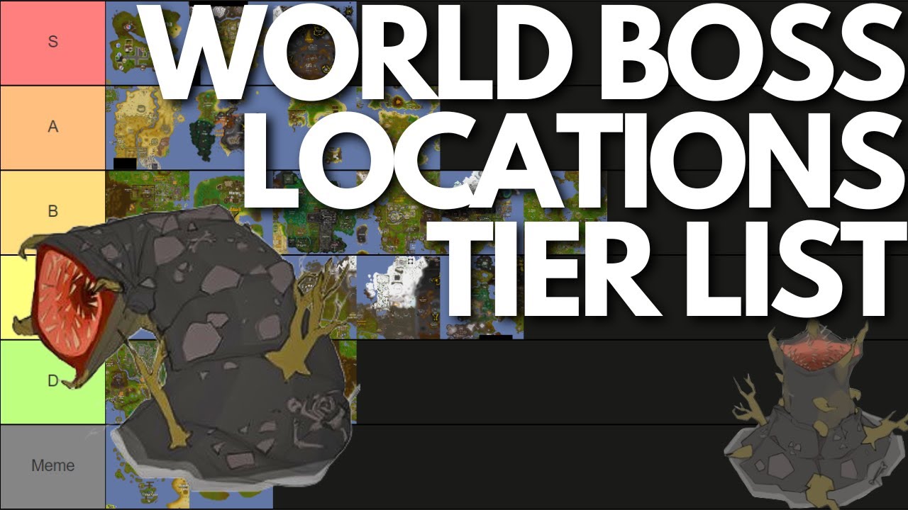 Official WORLD BOSS Regions TIER LIST - OSRS - YouTube