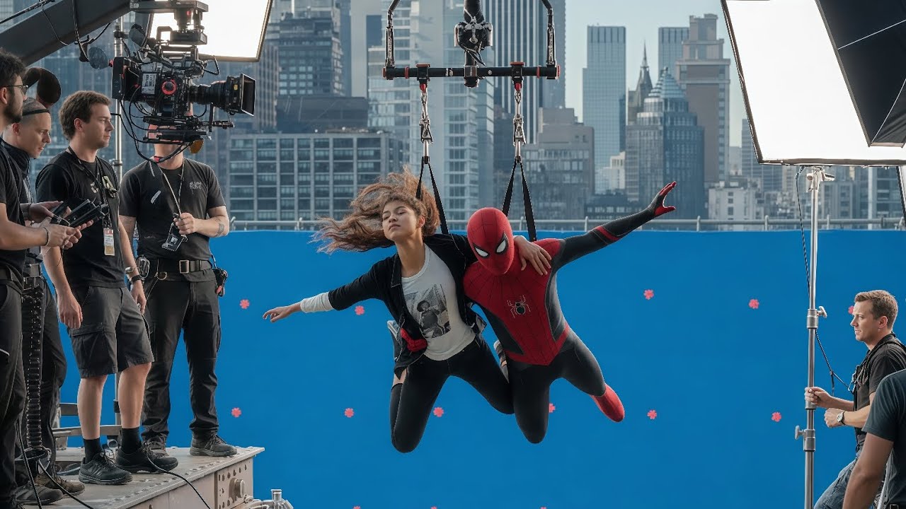 Spider-Man No Way Home Behind The Scenes 😱 Real Stunts, VFX & Fight ...