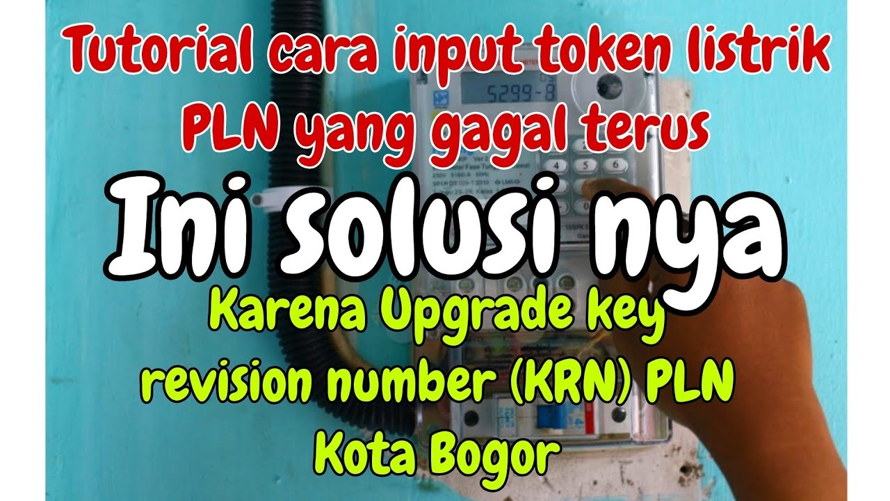 Tutotial cara input token listrik yang gagal karena Upgrade Key ...