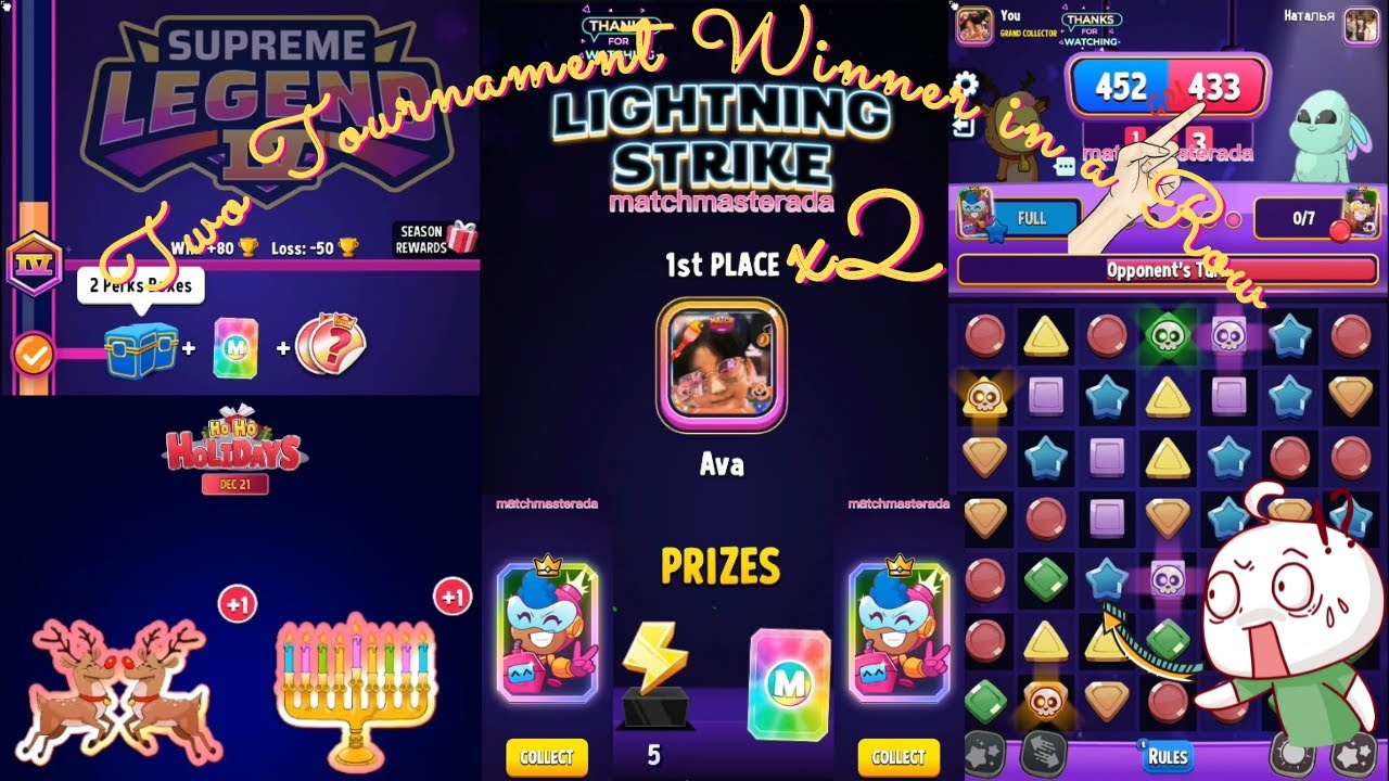 Match Masters, Two Tournament Winner in a Row, Lightning, Beat SE ...
