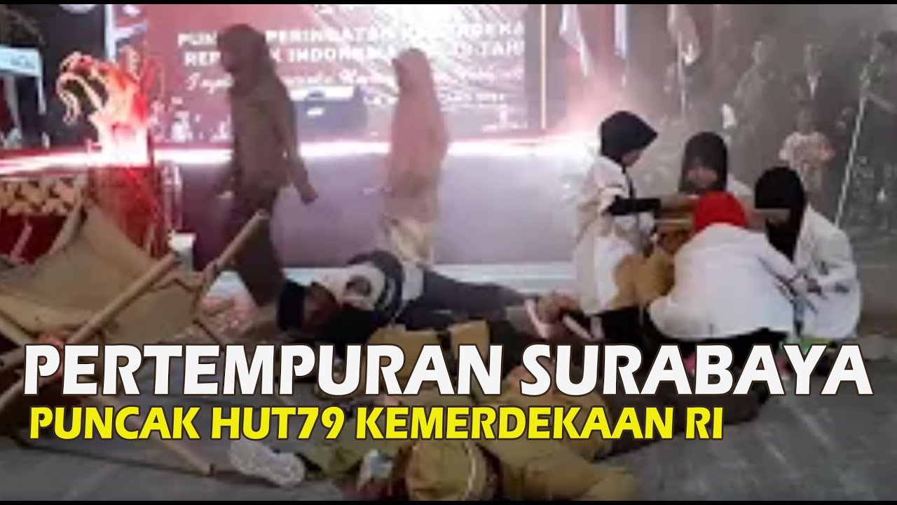 PERTEMPURAN SURABAYA pentas seni anak HUT79 Kemerdekaan RI Putri Juanda ...