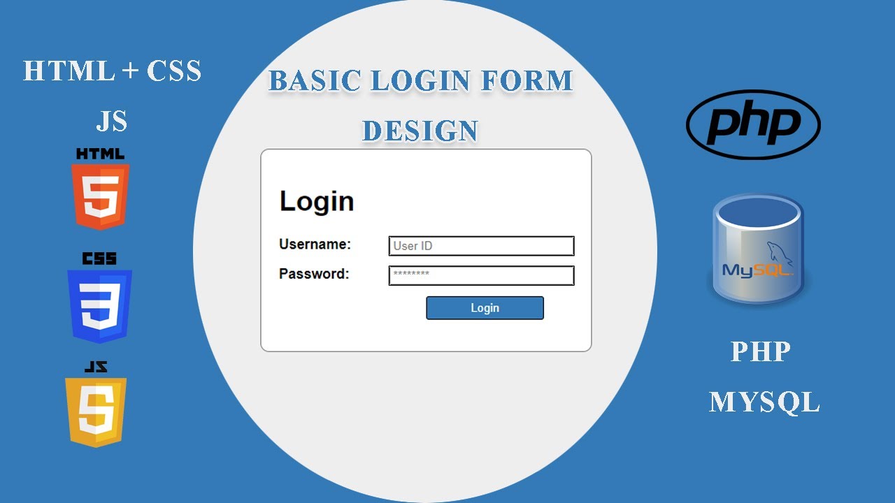 Php Mysql Login Form Php Html Mysql Youtube