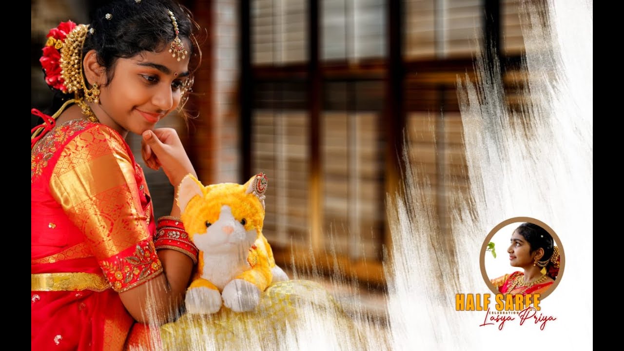 AV Lasya Priya Half Saree Function Teaser - YouTube