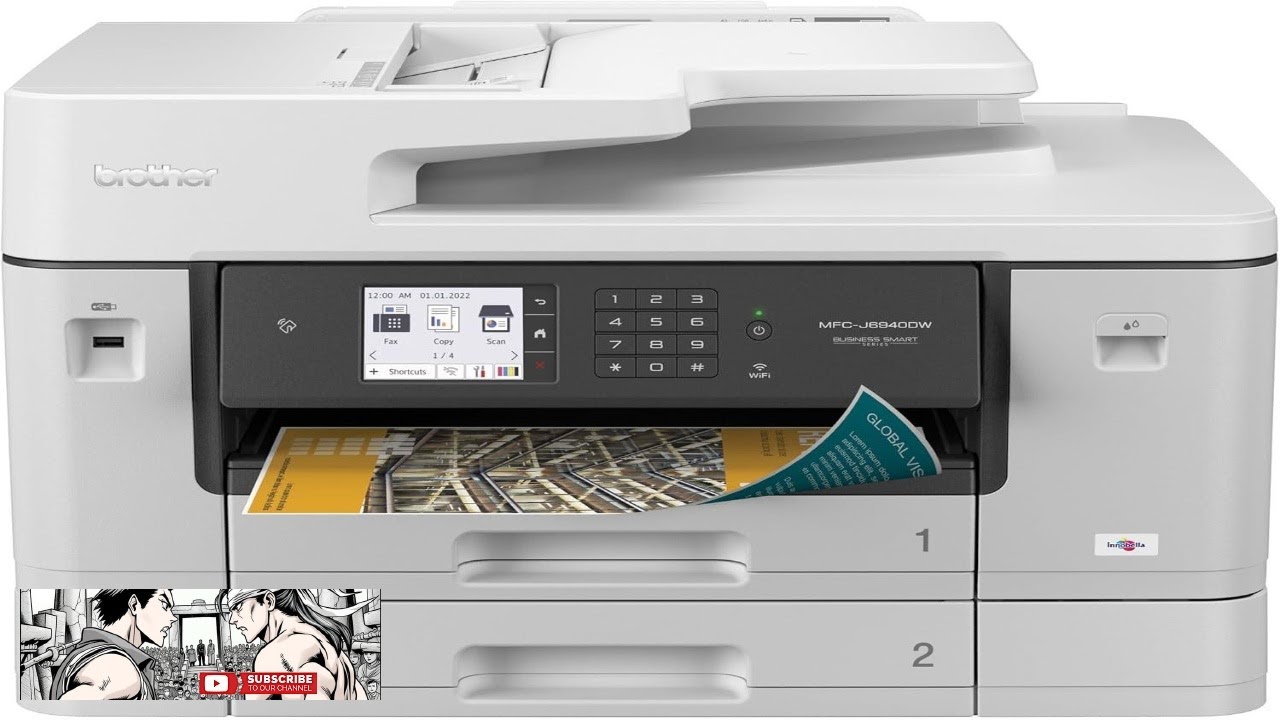 Brother MFC-J6940DW White Color Inkjet All-in-One Printer with 500 ...