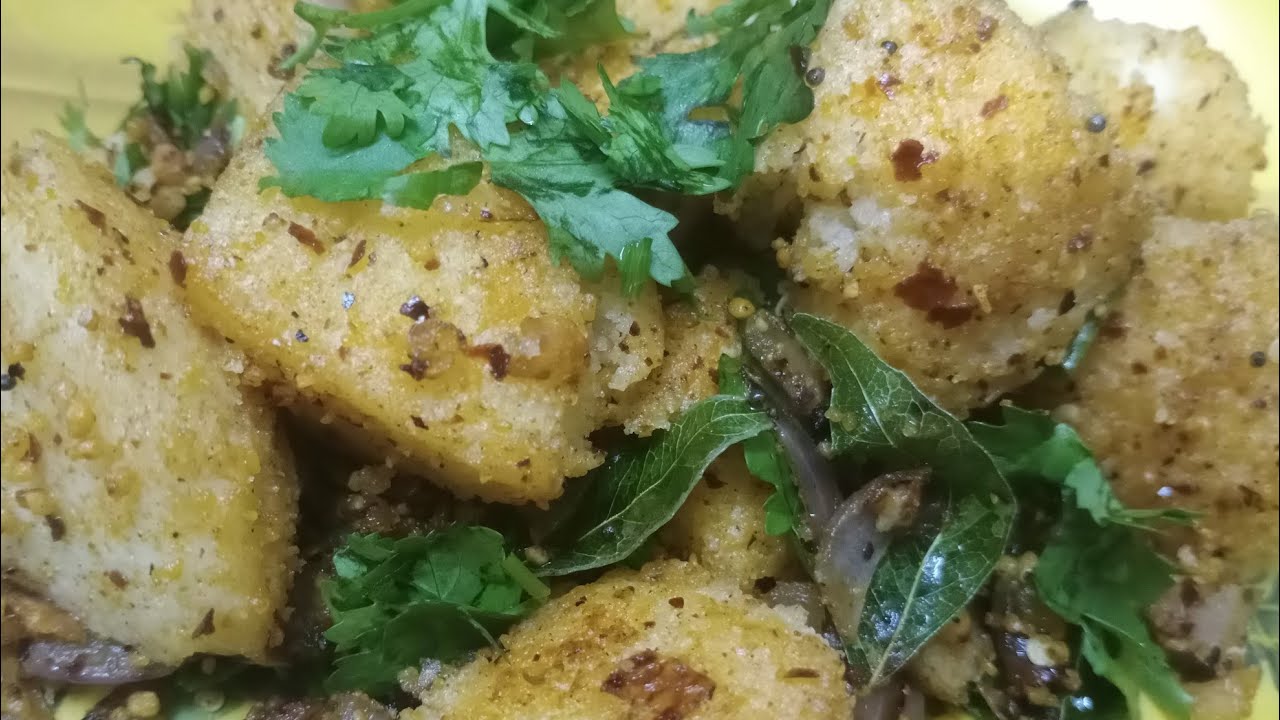 Fried podi idly / milagai podi / Snack / breakfast - YouTube