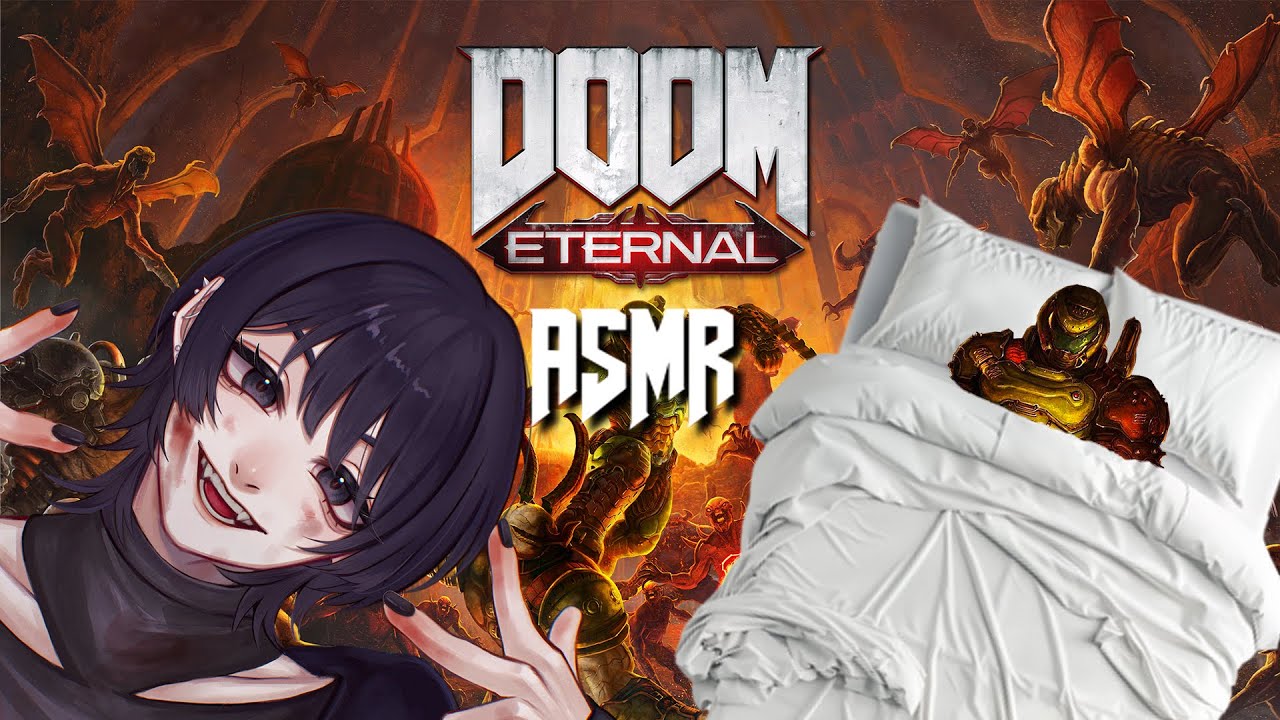 [ASMR] playing very quietly with lots of keyboard sounds [DOOM Eternal ...