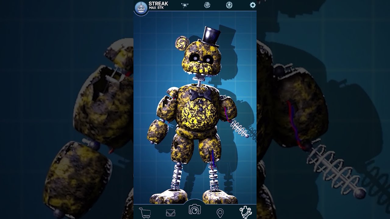 Ignited Golden Freddy in FNaF AR - YouTube