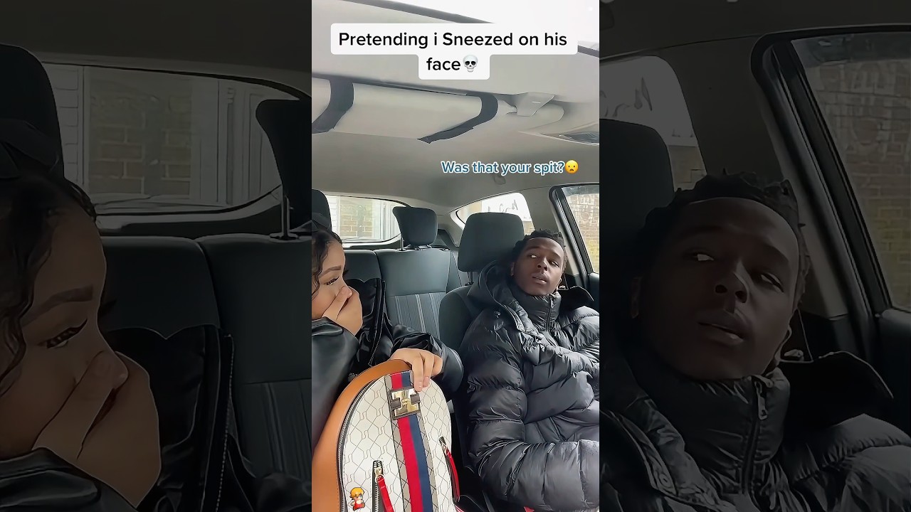When you sneeze 🤧 on your boyfriend #foryou #funny #haha#funnyvideo #love #youtube #fyp #laugher ...