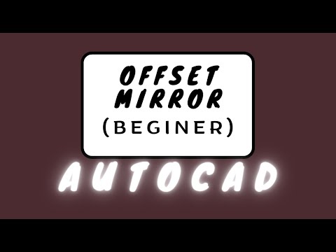 Tutorial membuat Objek "Offset" dan "Mirror" simple di AutoCAD #tutorial #autocad #amatir - YouTube