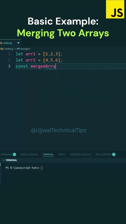 Basic Example: Merging Two Arrays 🔥 || #trending #viralvideos #shorts - YouTube