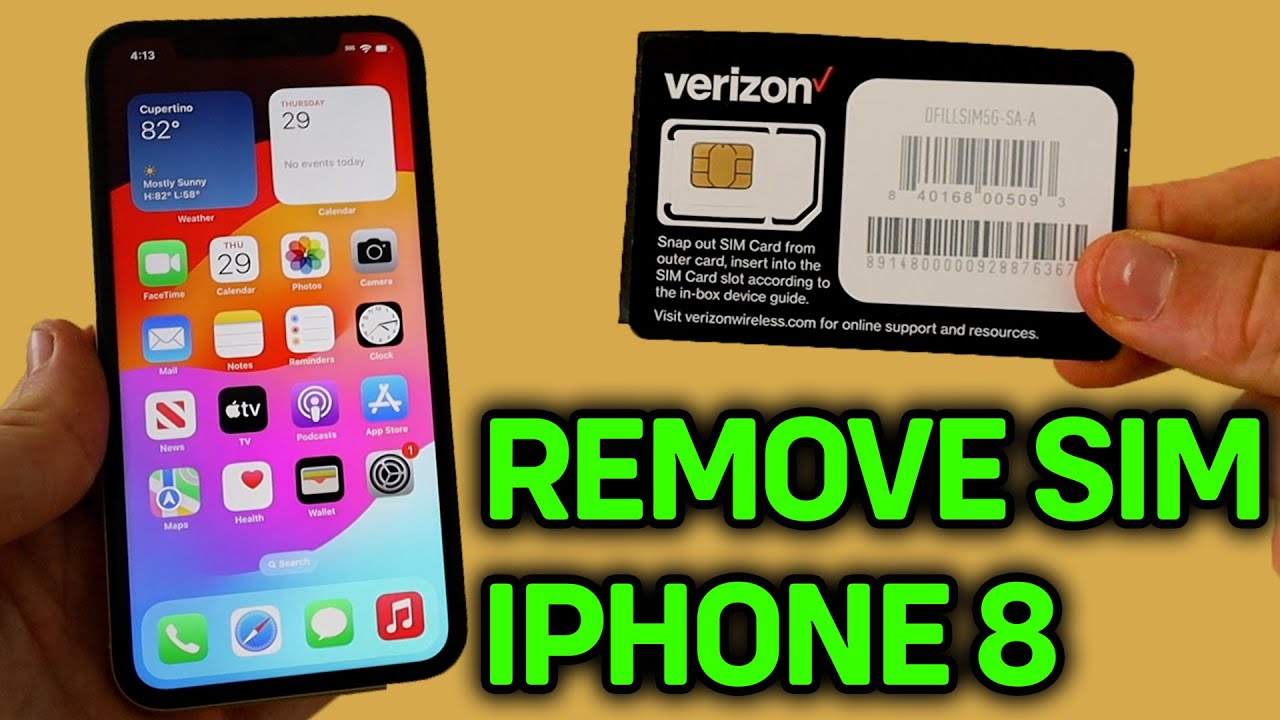 HOW TO TAKE SIM CARD OUT OF IPHONE 8 WITHOUT TOOL - YouTube