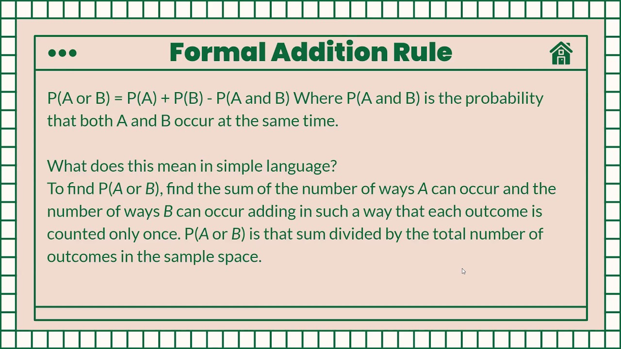 Addition & Multiplication Rules - YouTube