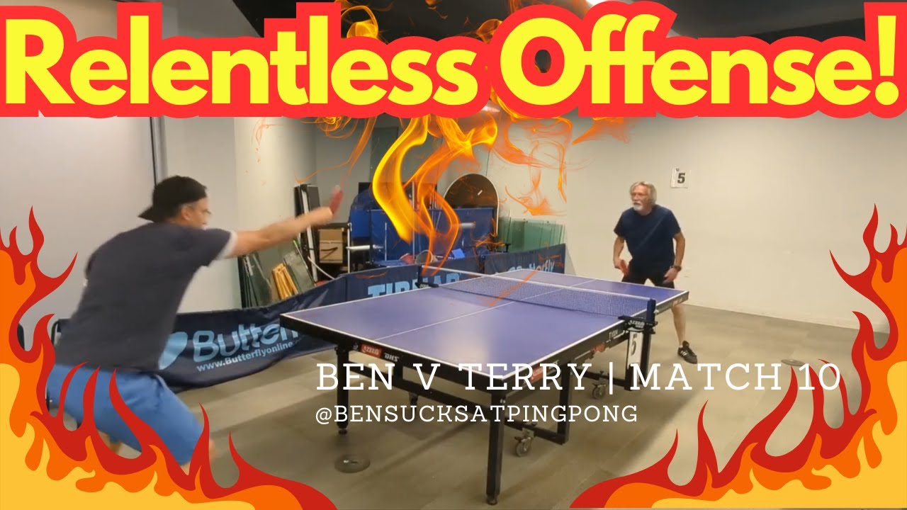 Terry’s Relentless Attack! How I Struggled in Our 10th Table Tennis ...