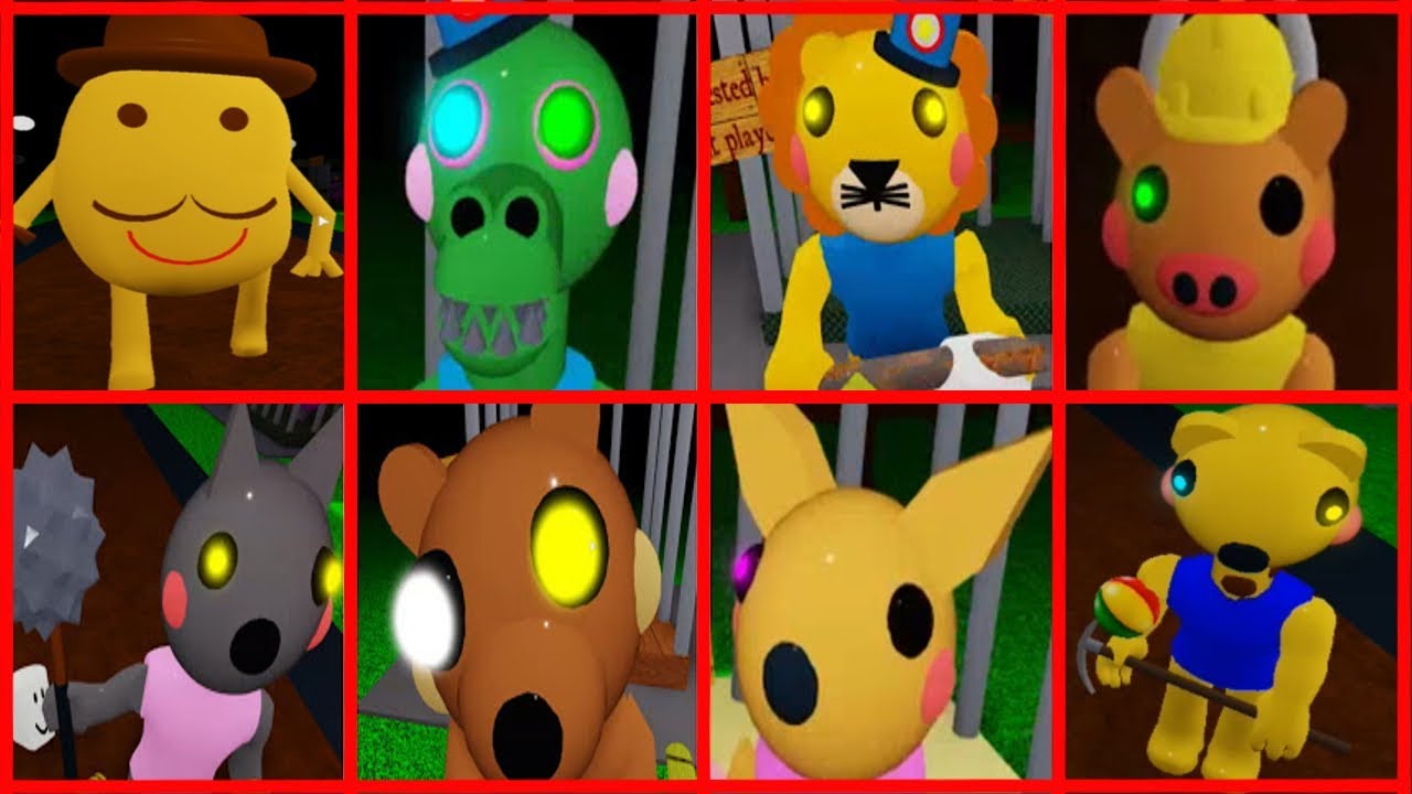 Roblox All Custom Characters Jumpscares - Roblox Piggy Showcasing - YouTube