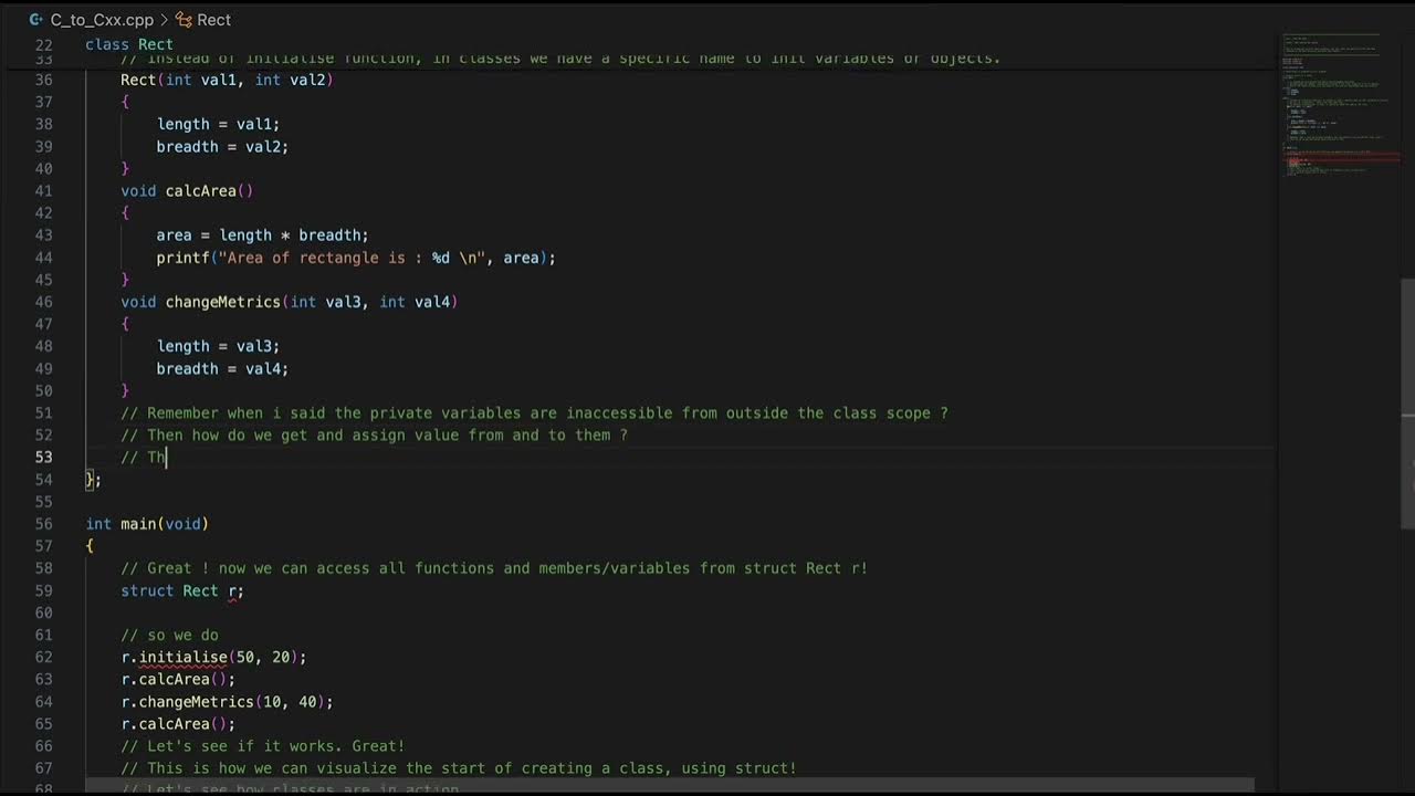 Converting a C style code to C++ class style program - YouTube